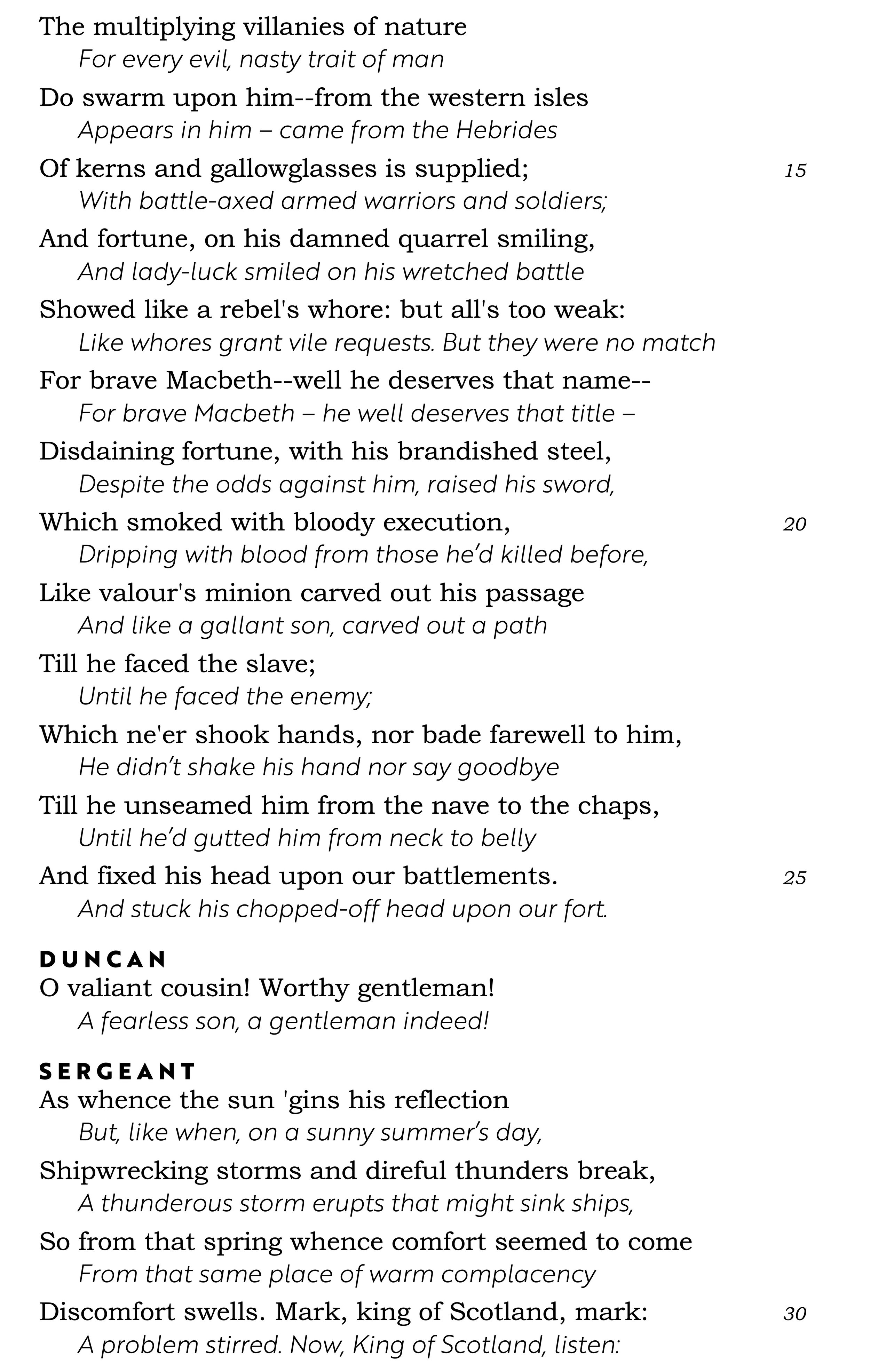 Macbeth — Shakespeare Retold