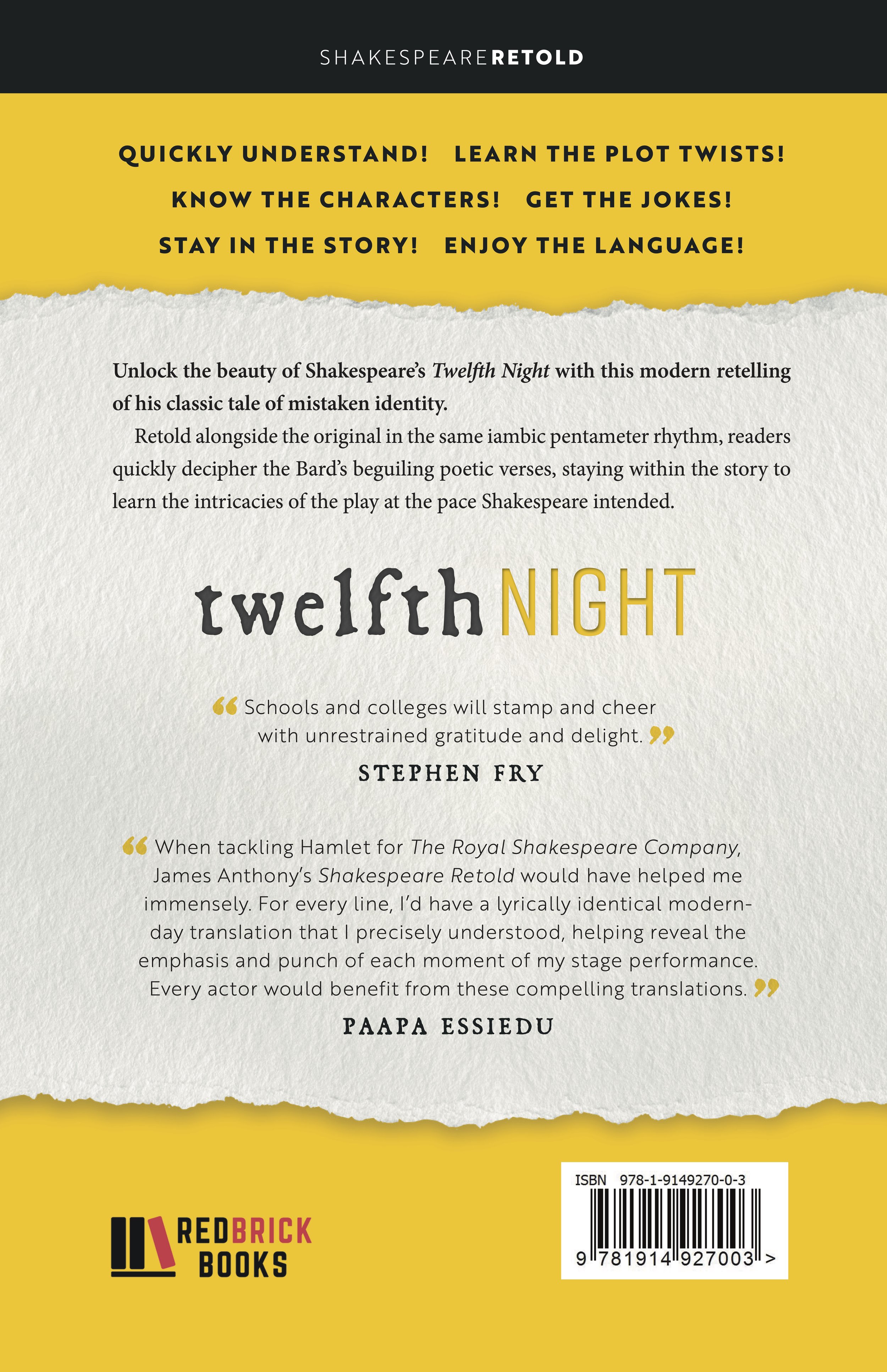 Twelfth Night — Shakespeare Retold