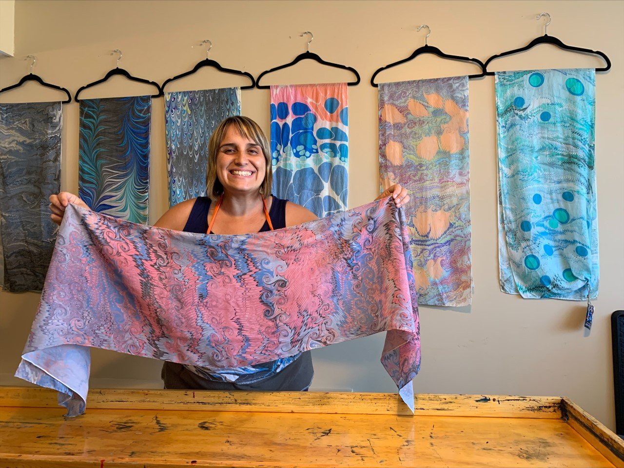 Silk Scarf Marbling — ArtZone Sun Peaks