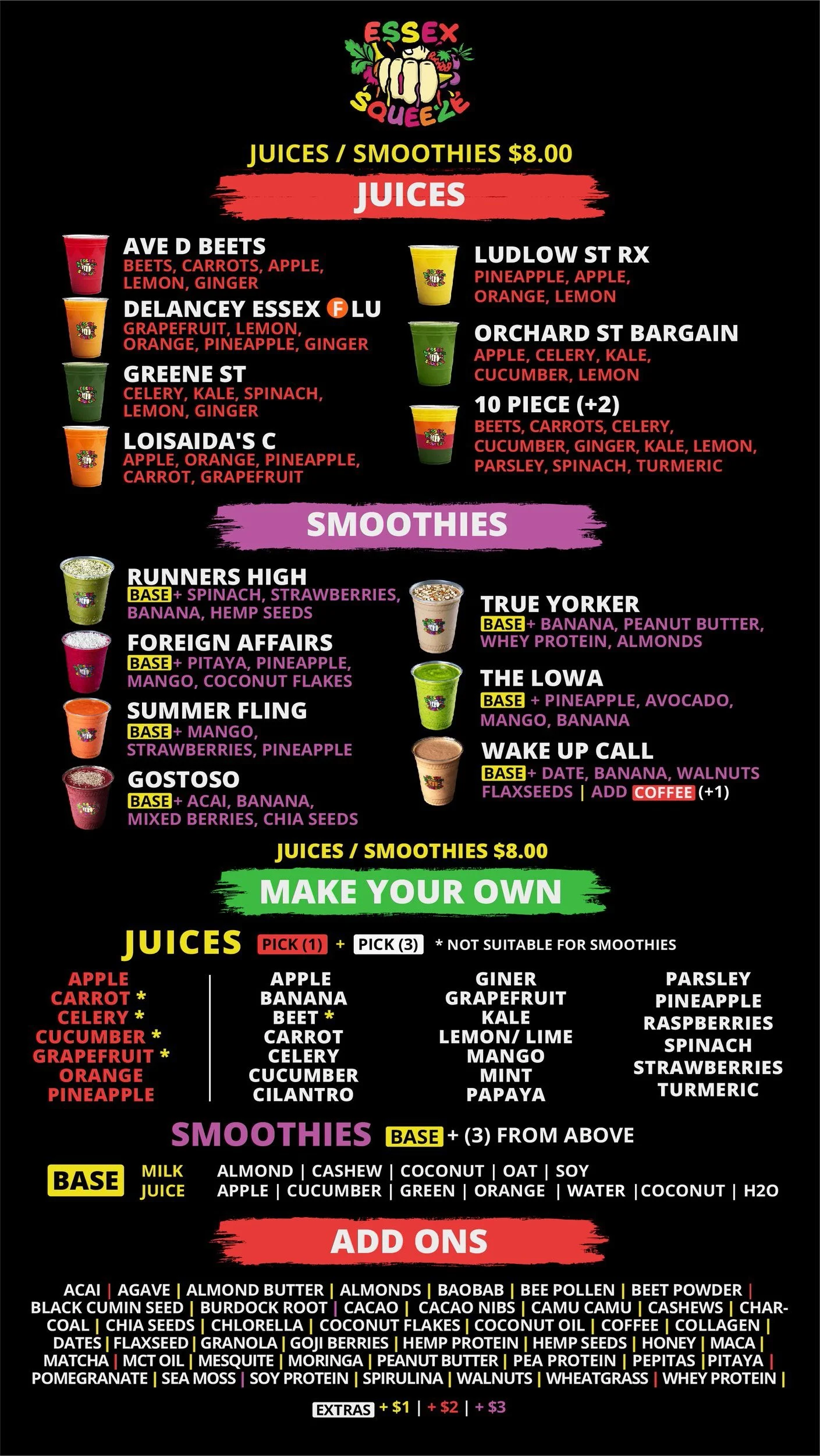 Menu — GET YOUR SQUEEZE ON!