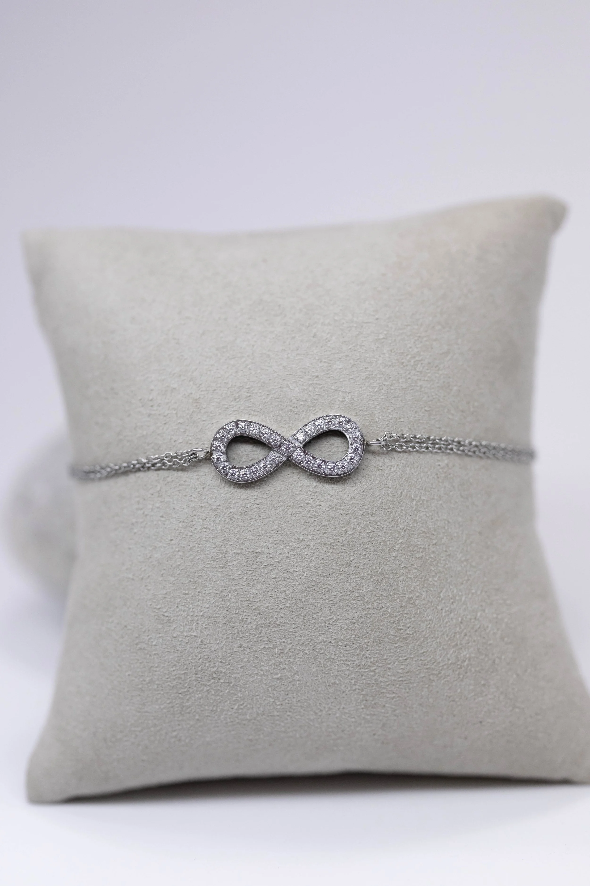 Stainless Steel Double Strand Infinity Crystal Brace — Austen Jewellers ...