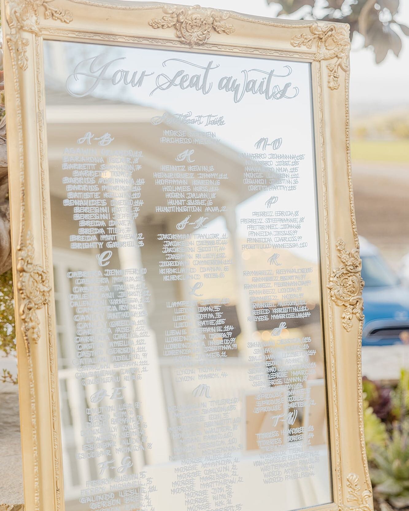 Wedding and Live Event Calligraphy I shescloudy calligraphy I Los Angeles