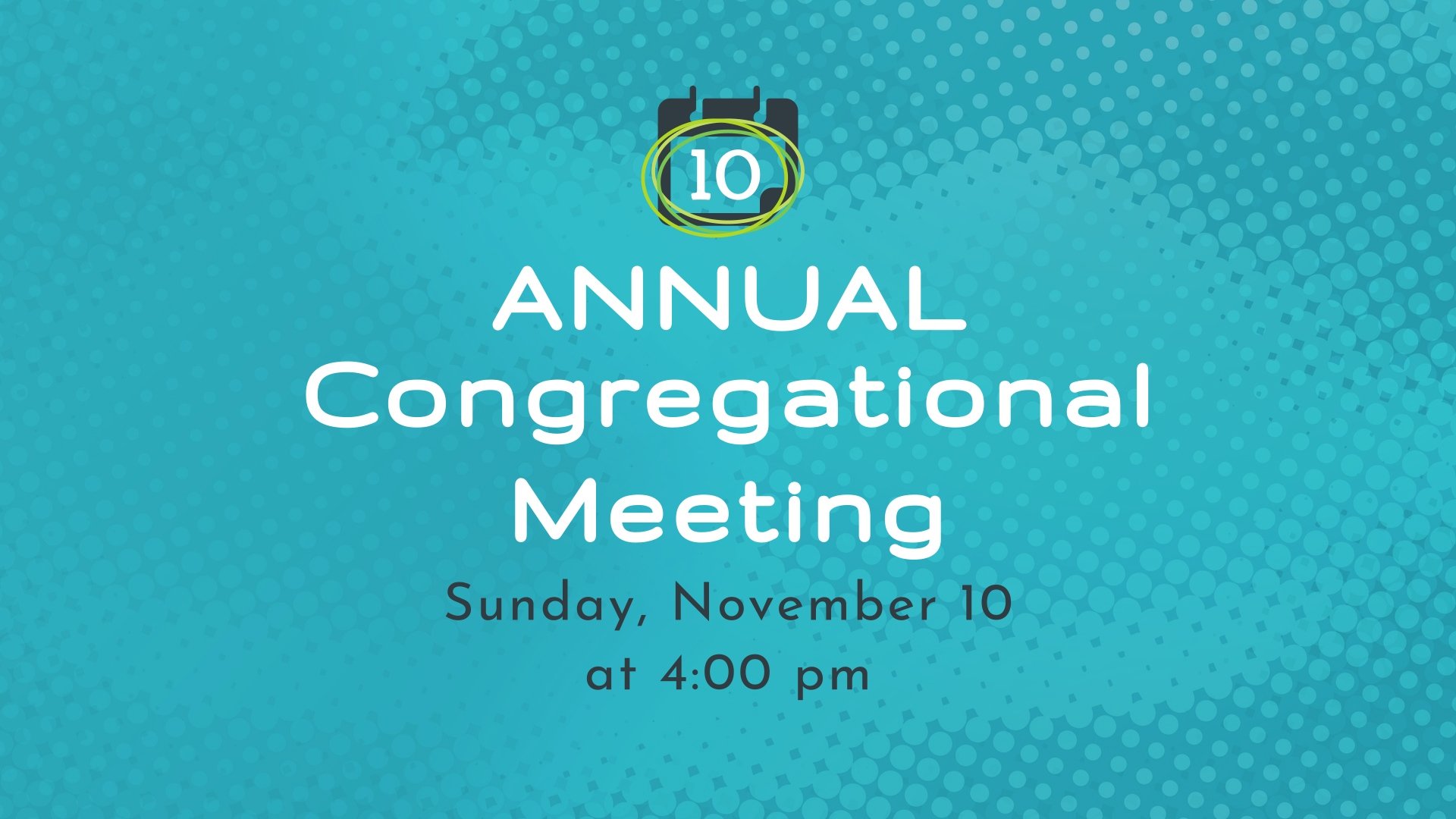 Weekly program — GBC Lancaster