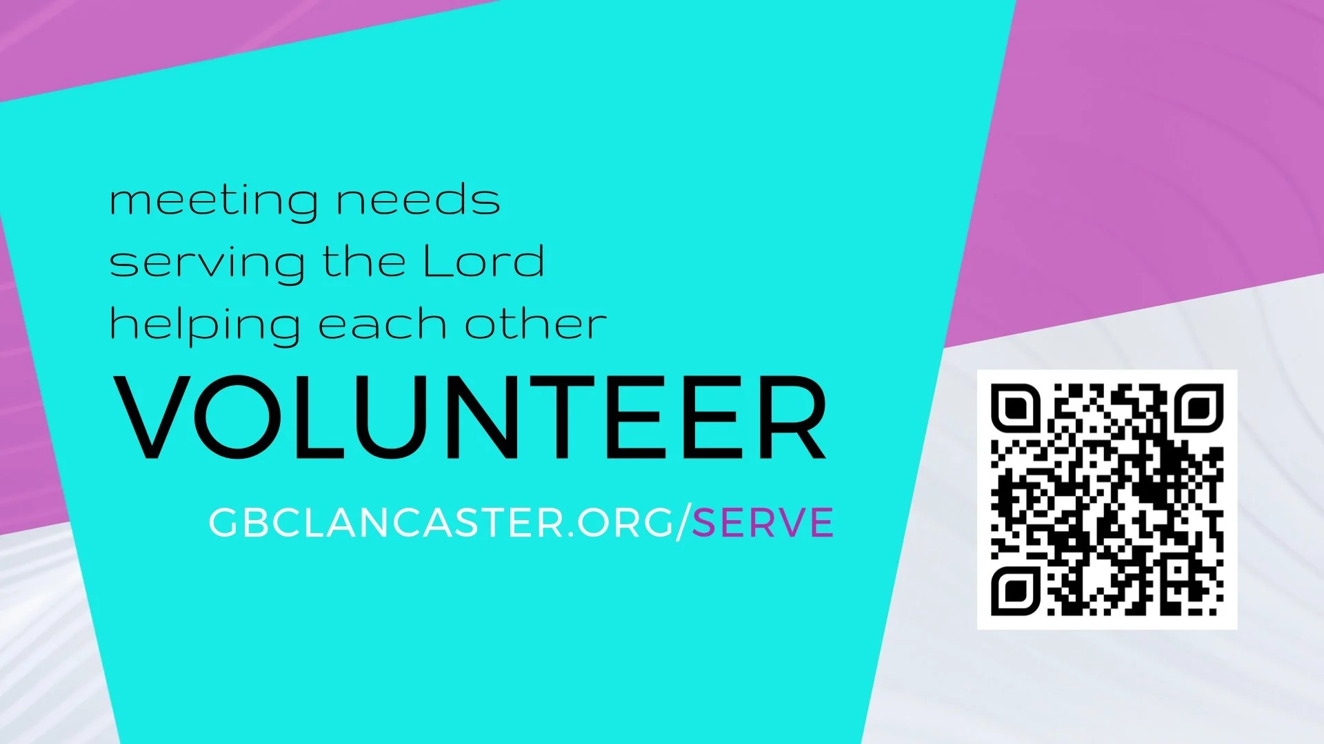 Weekly program — GBC Lancaster