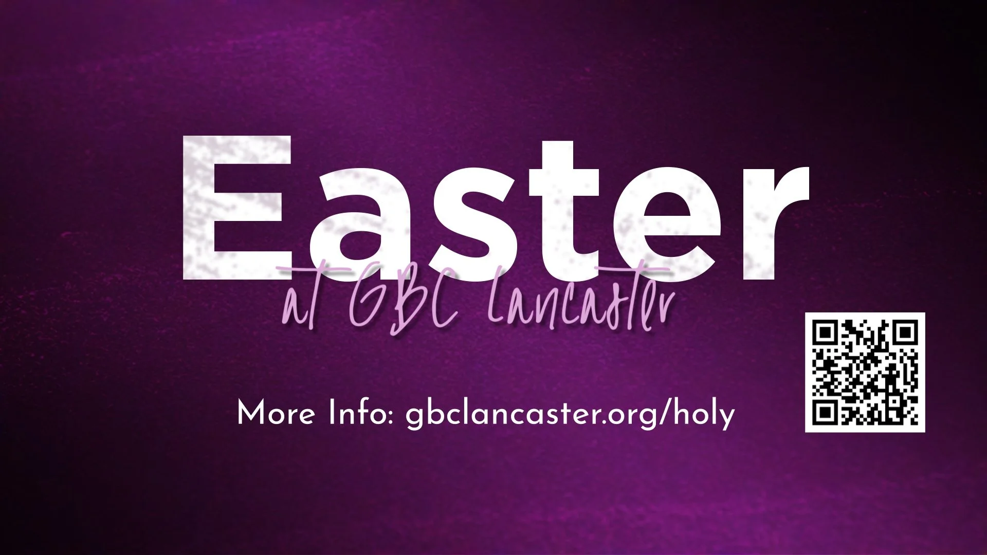 Weekly program — GBC Lancaster