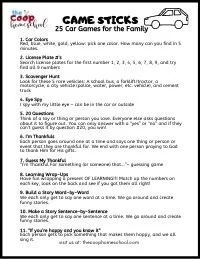 The Bag O’ Fun: Enriching Your Car Rides, Homeschool Style — The Coop ...