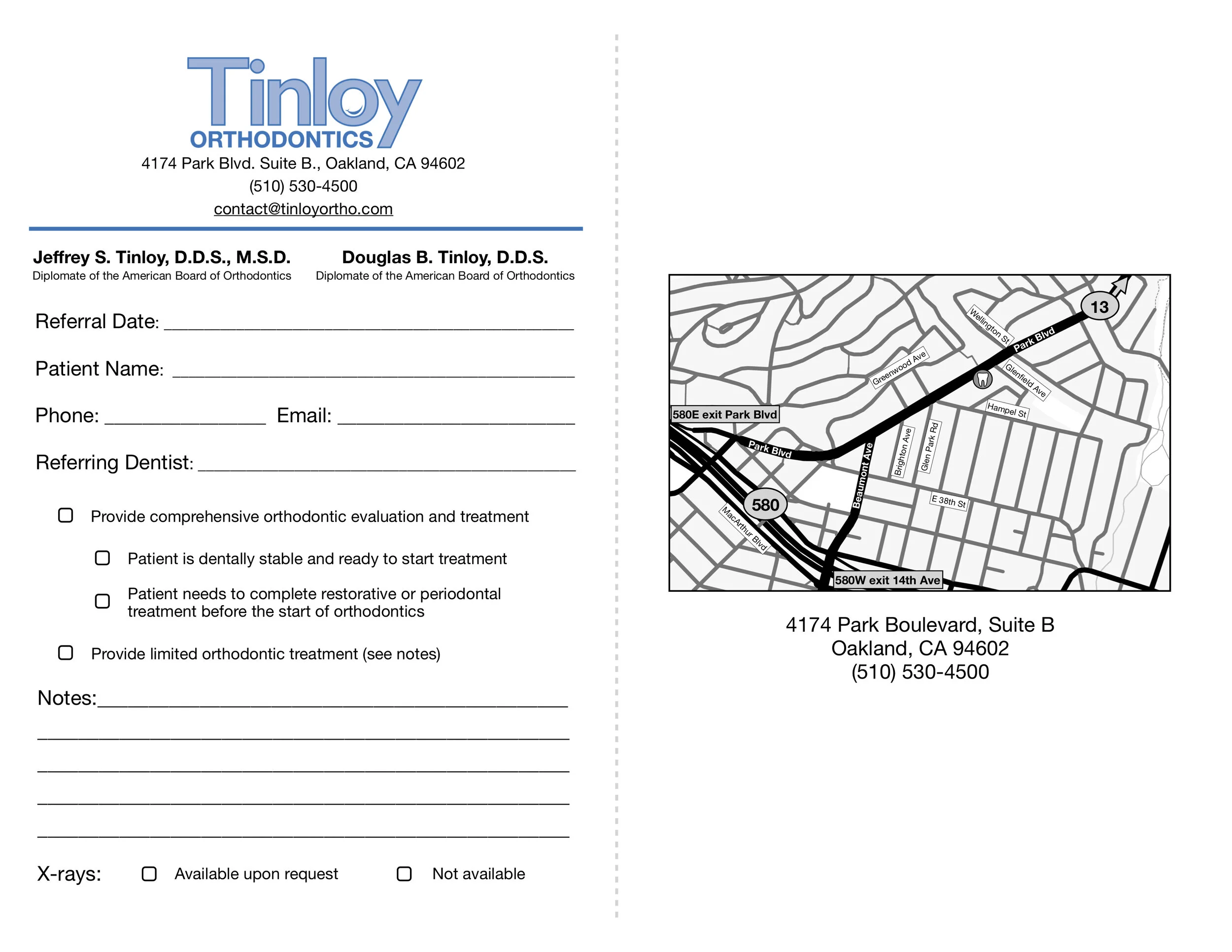 Referring Doctors — Tinloy Orthodontics