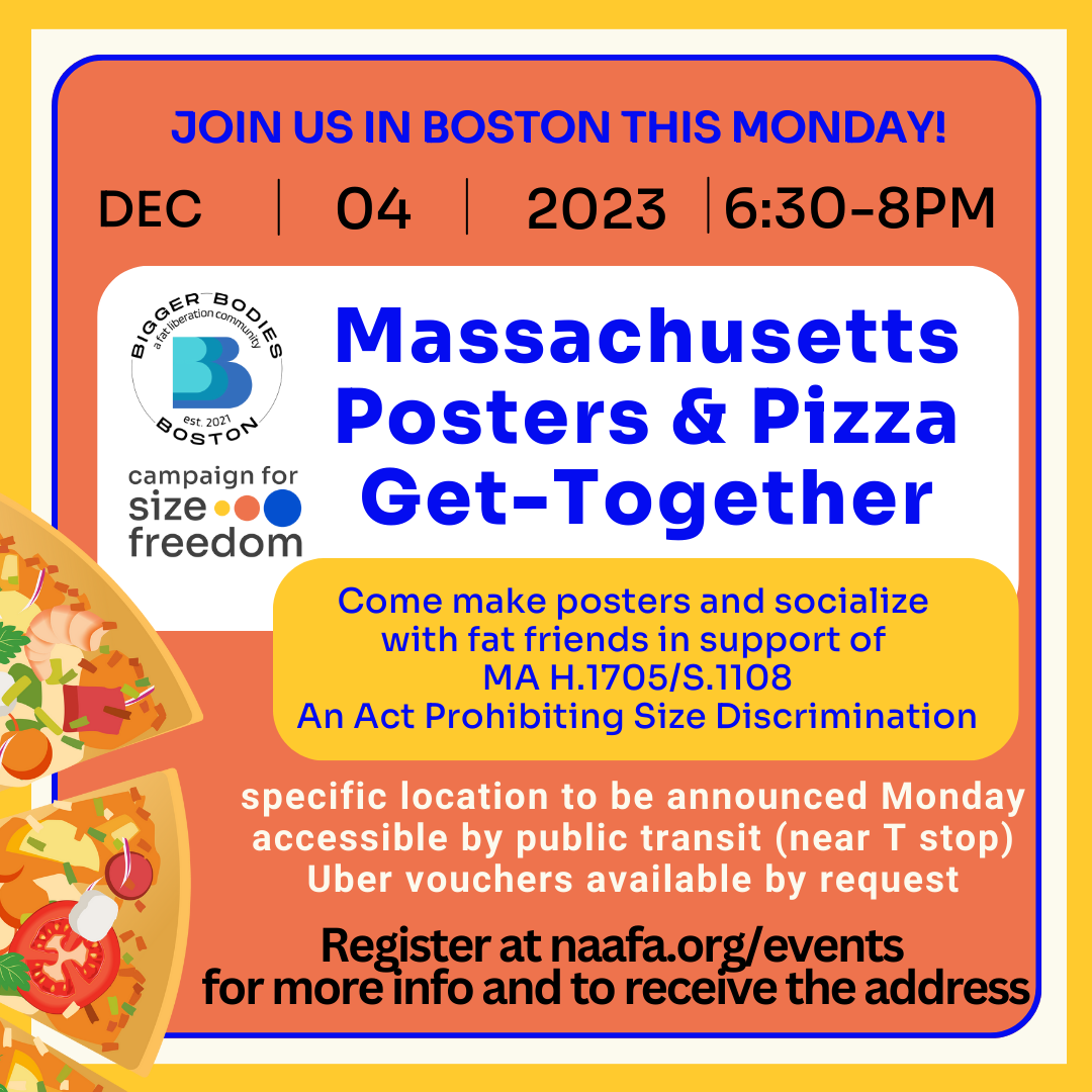 Massachusetts Posters and Pizza Get-Together with Bigger Bodies Boston ...