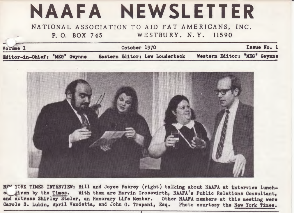 NAAFA's Origin Story & Fat Activism History — naafa