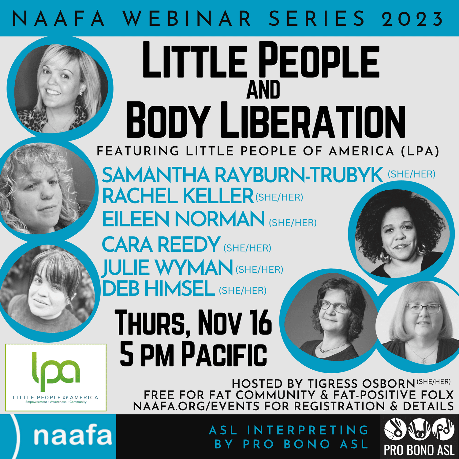 NAAFA Webinar Series with Little People of America — naafa