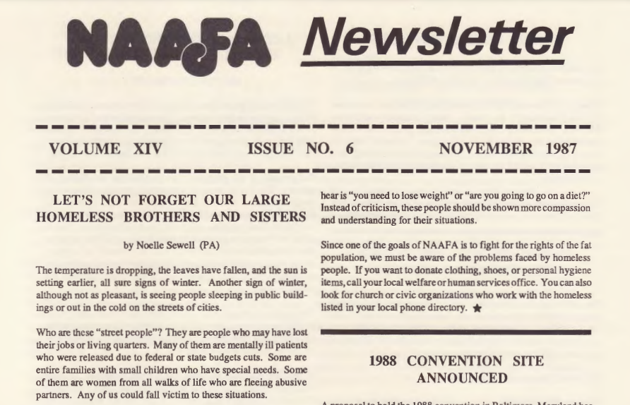 NAAFA Chronicles #87 — naafa