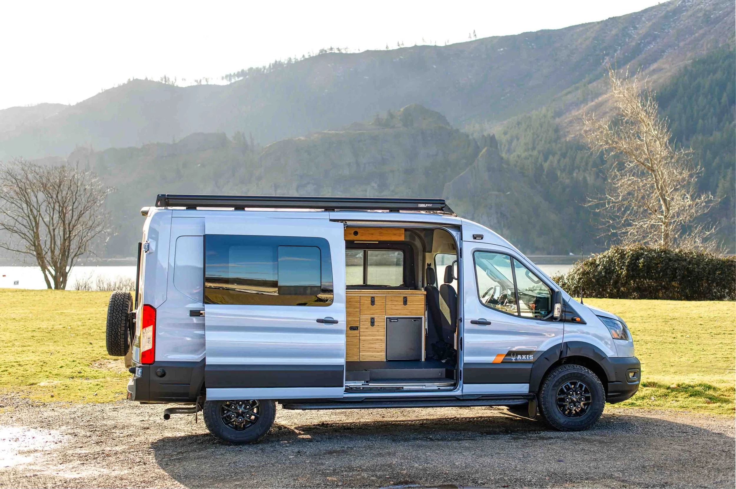 2023 AWD Ford Transit Trail - Revolver in Bamboo — AXIS VEHICLES
