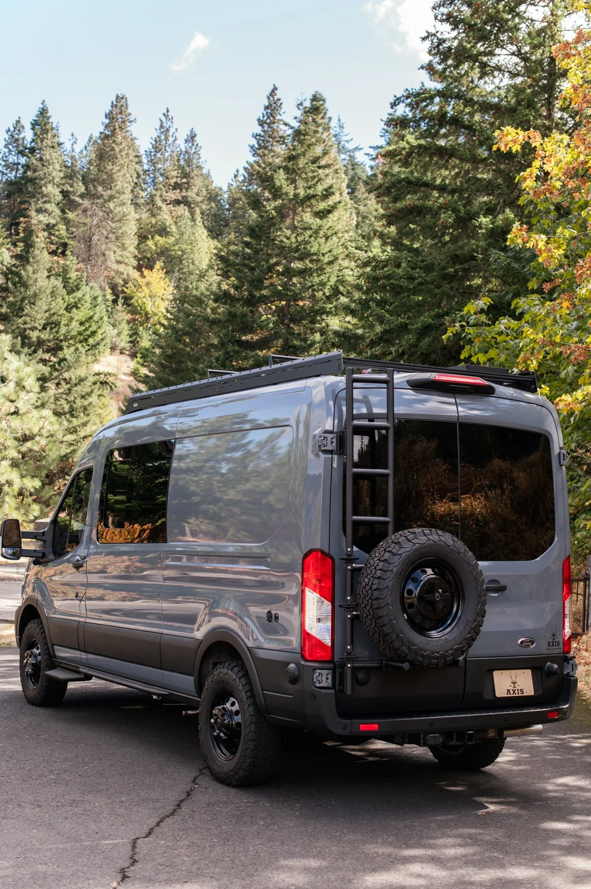 5-Seat Bamboo Interior Ford Transit Campervan — AXIS VEHICLES