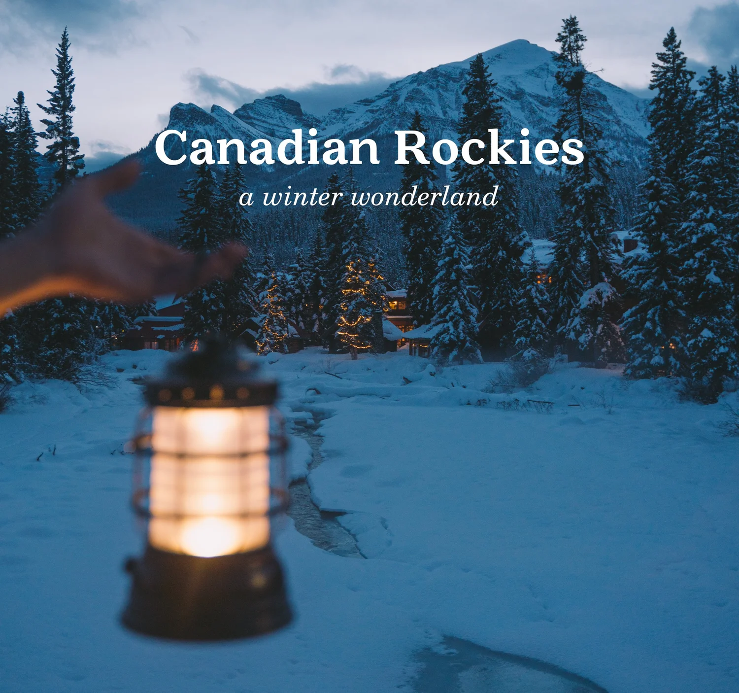 Winter Wonderland in the Canadian Rockies — Marie Valencia
