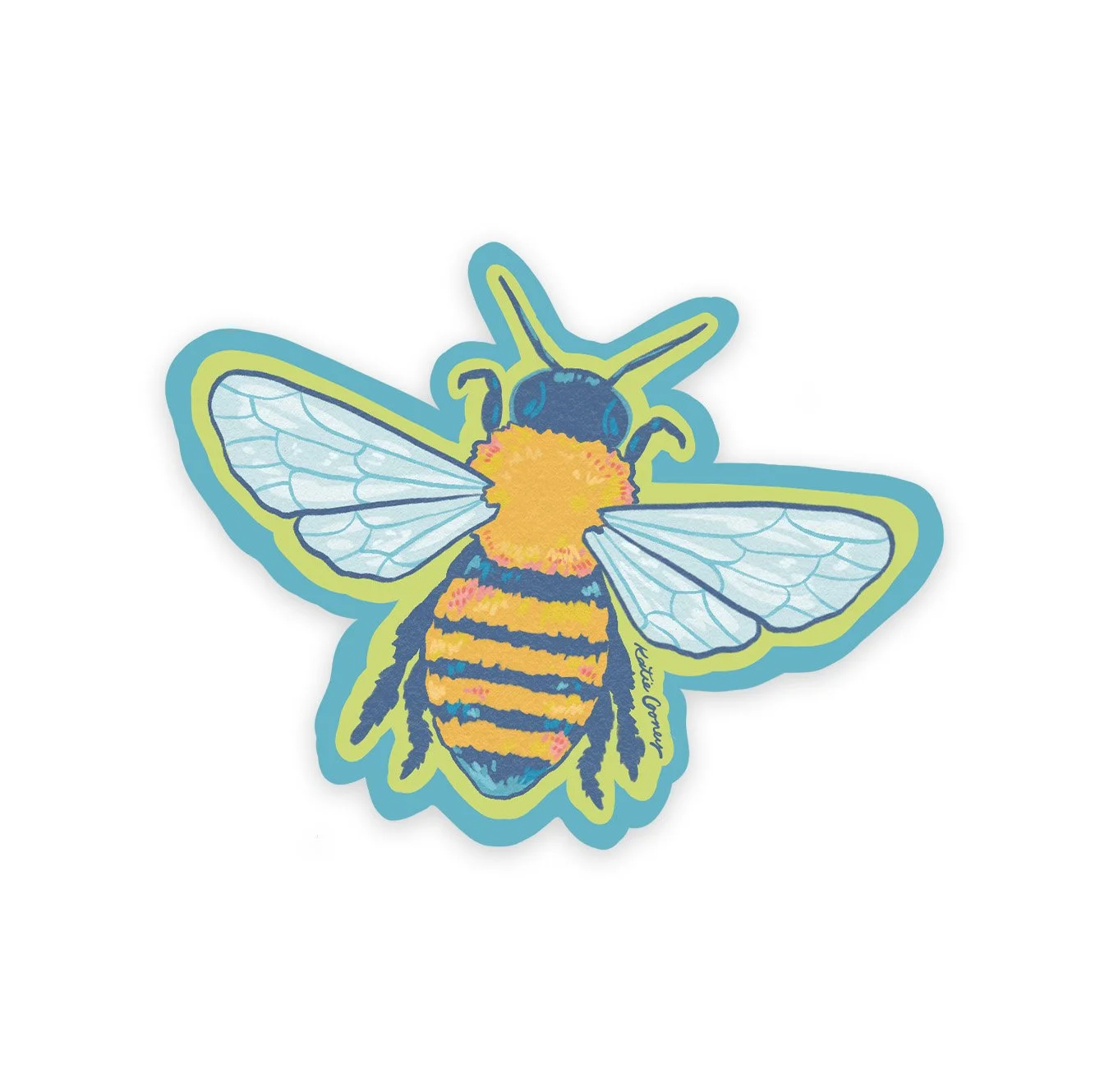Honeybee Sticker — Katie Cooney: Photographer & Illustrator
