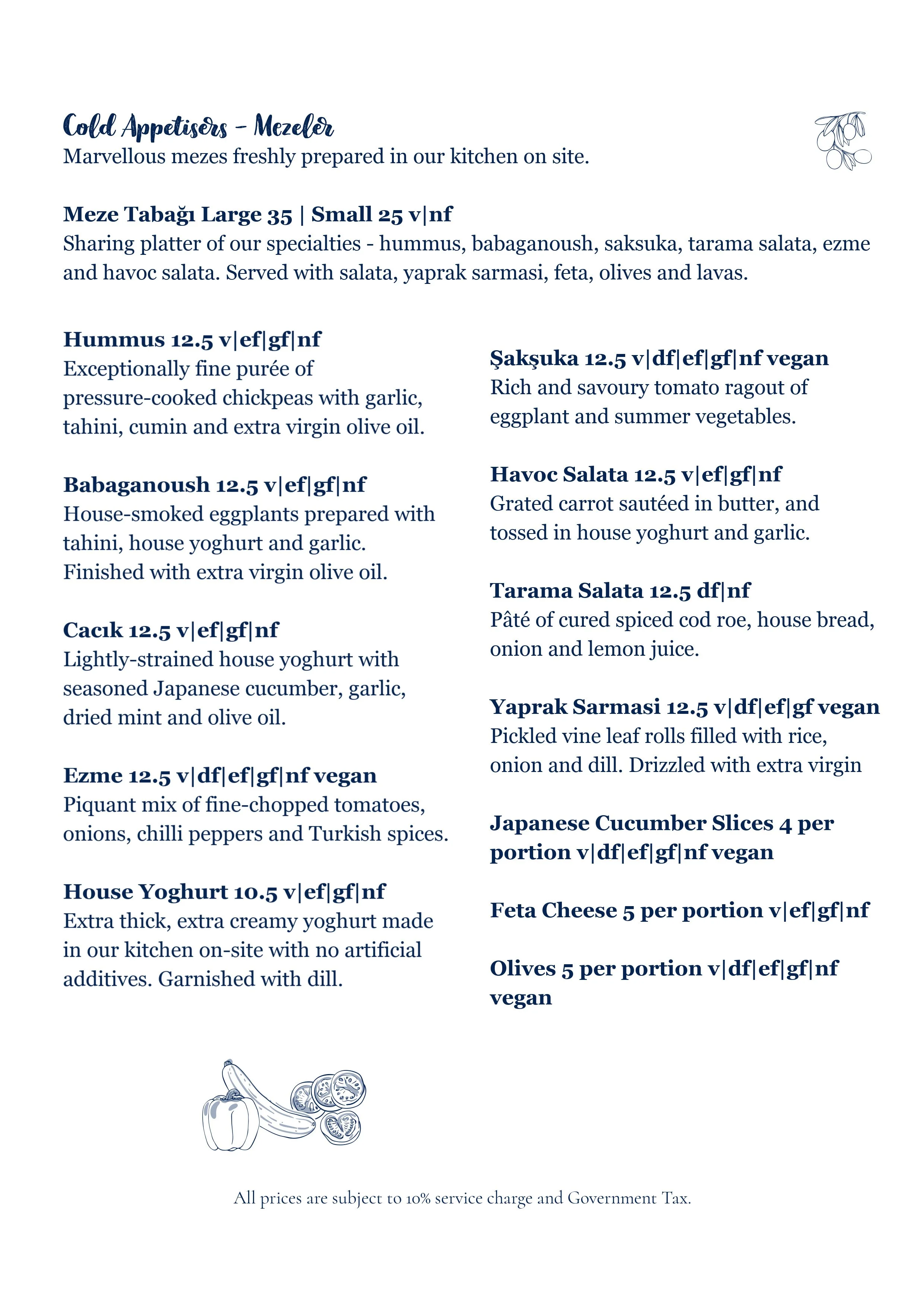 Menu — Alaturka Turkish & Mediterranean Restaurant