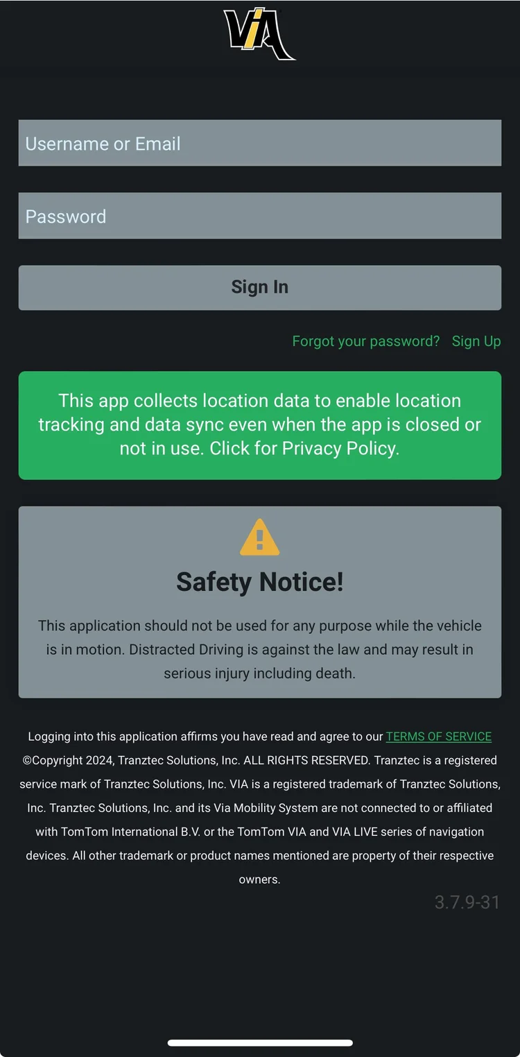 VIA Mobile — Osterkamp Trucking, Inc.