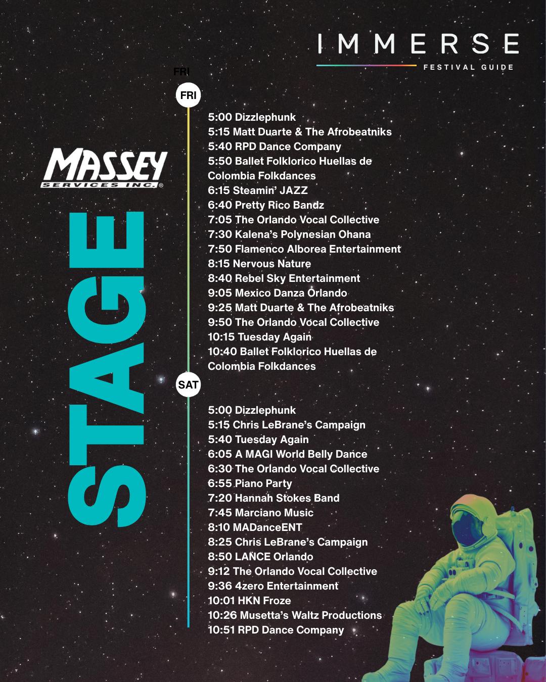 IMMERSE 2026 Map and Schedule — IMMERSE : an epic performing and ...