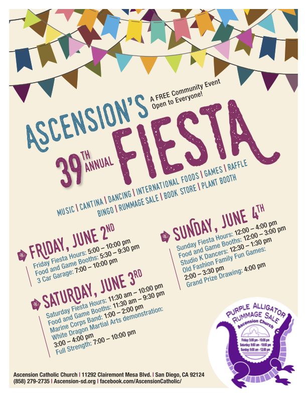 Ascension Church: FIESTA! — Tierrasanta Foundation - Supporting the ...