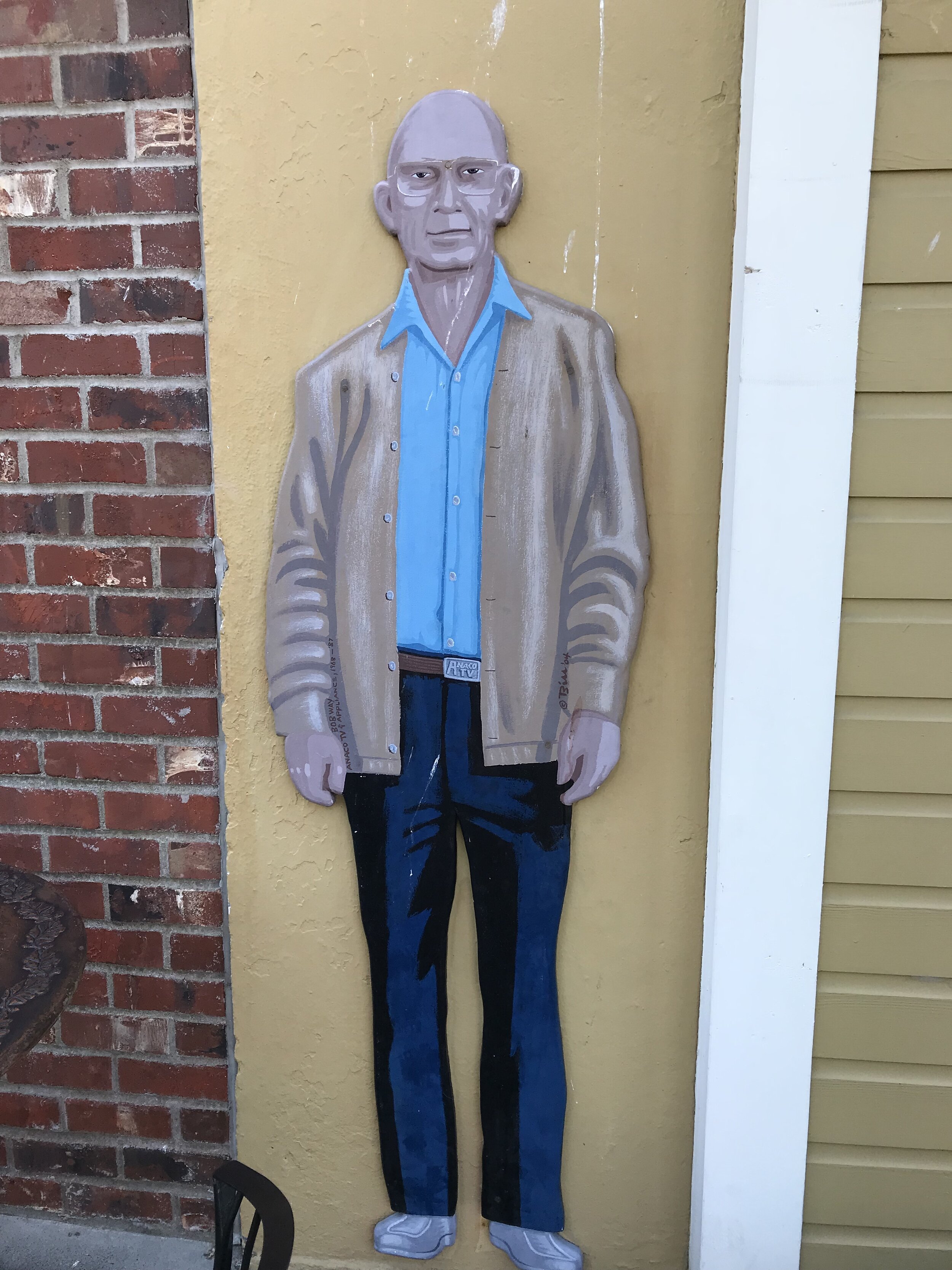 Bob Way, Anaco TV, 1968. — Bill Mitchell Mural Project