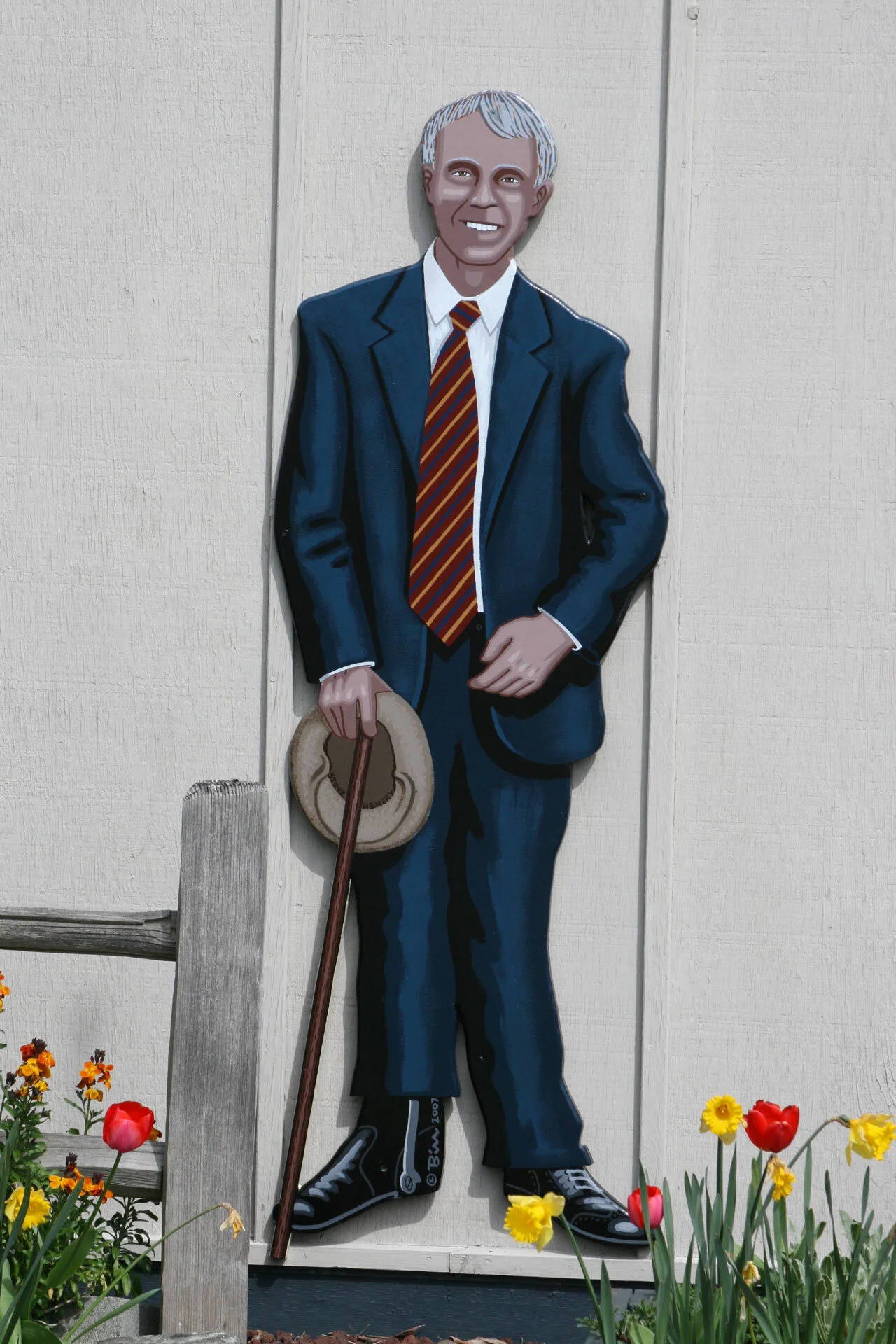 Steve Henery, banker and pal. — Bill Mitchell Mural Project