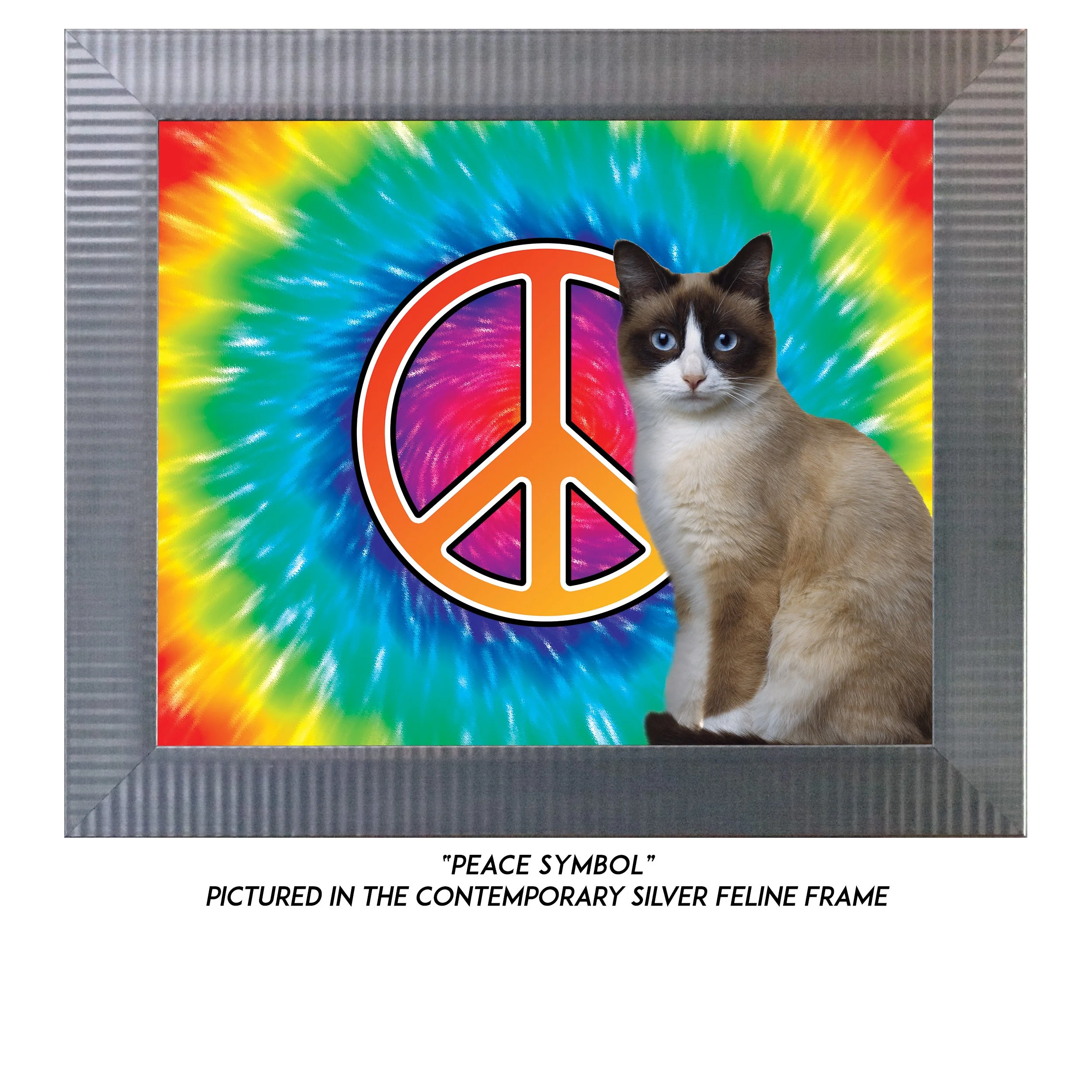 "Peace Symbol" — Frame Your Feline