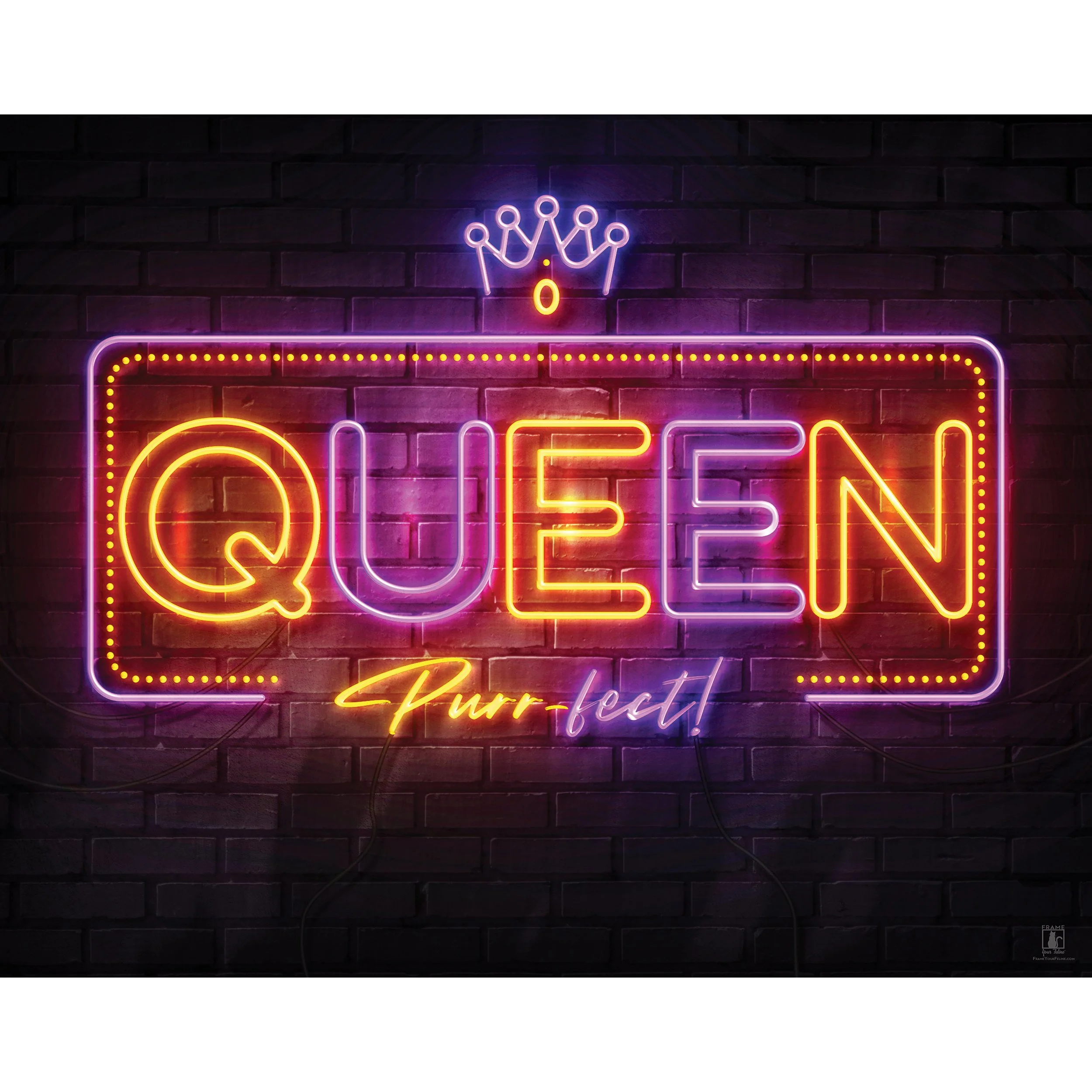 "King Purr-fect!" — Frame Your Feline