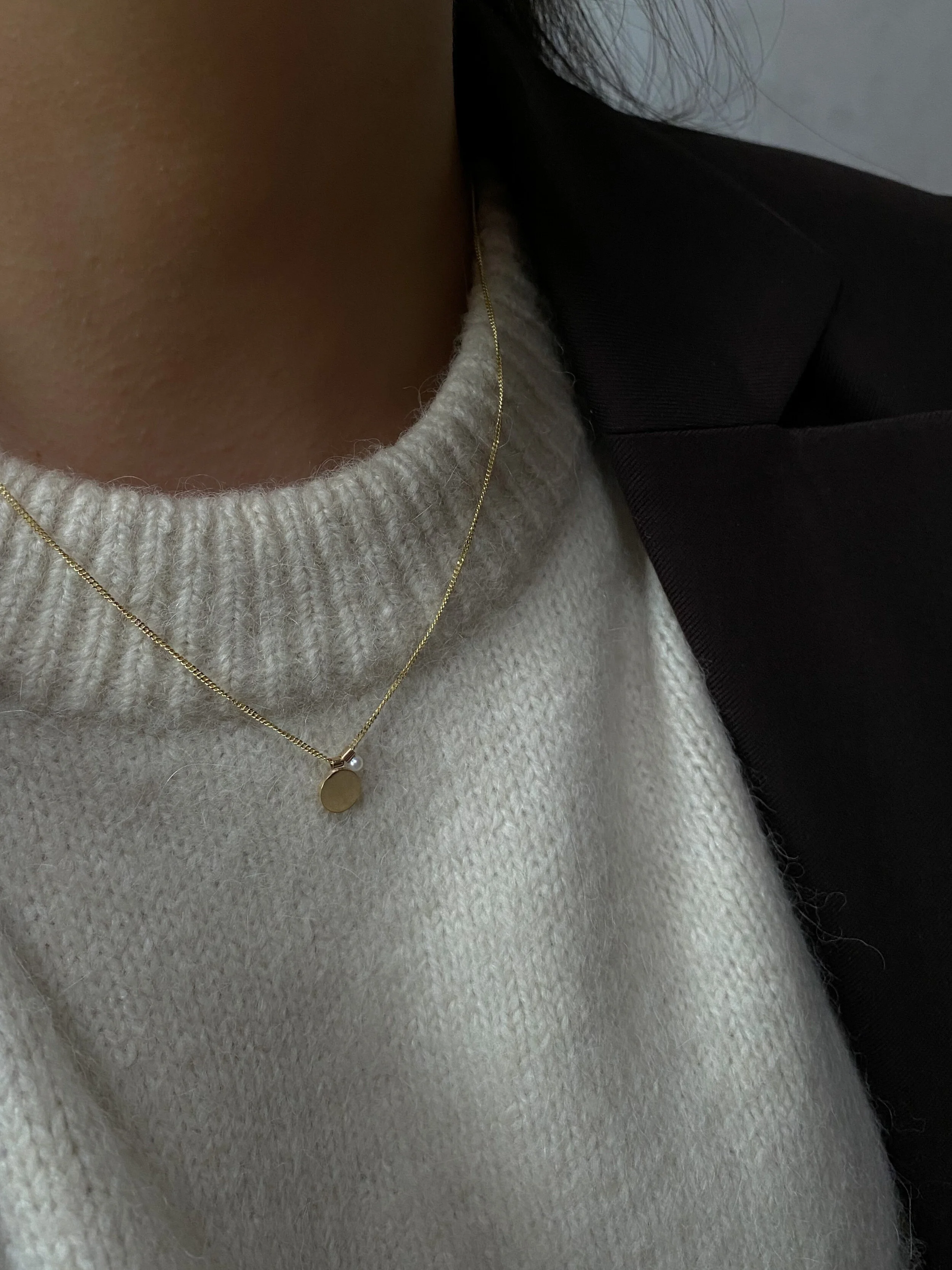 Ama Diamond And Pearl Necklace — Isle Jewellery