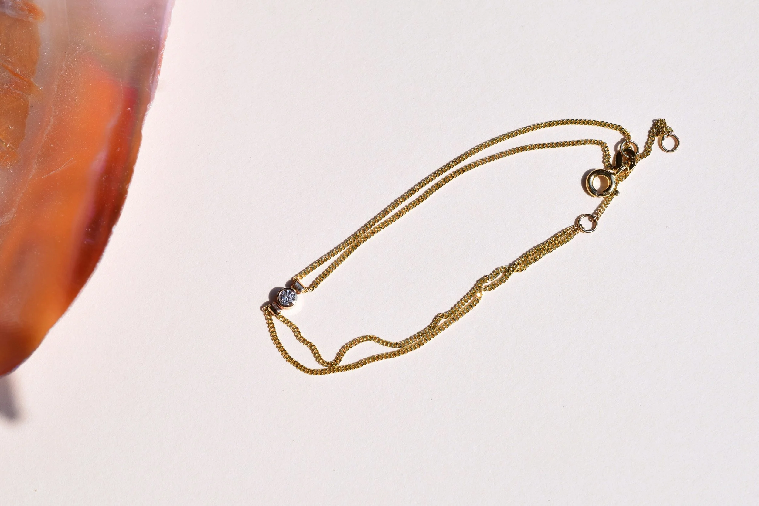 Ama Diamond And Pearl Necklace — Isle Jewellery