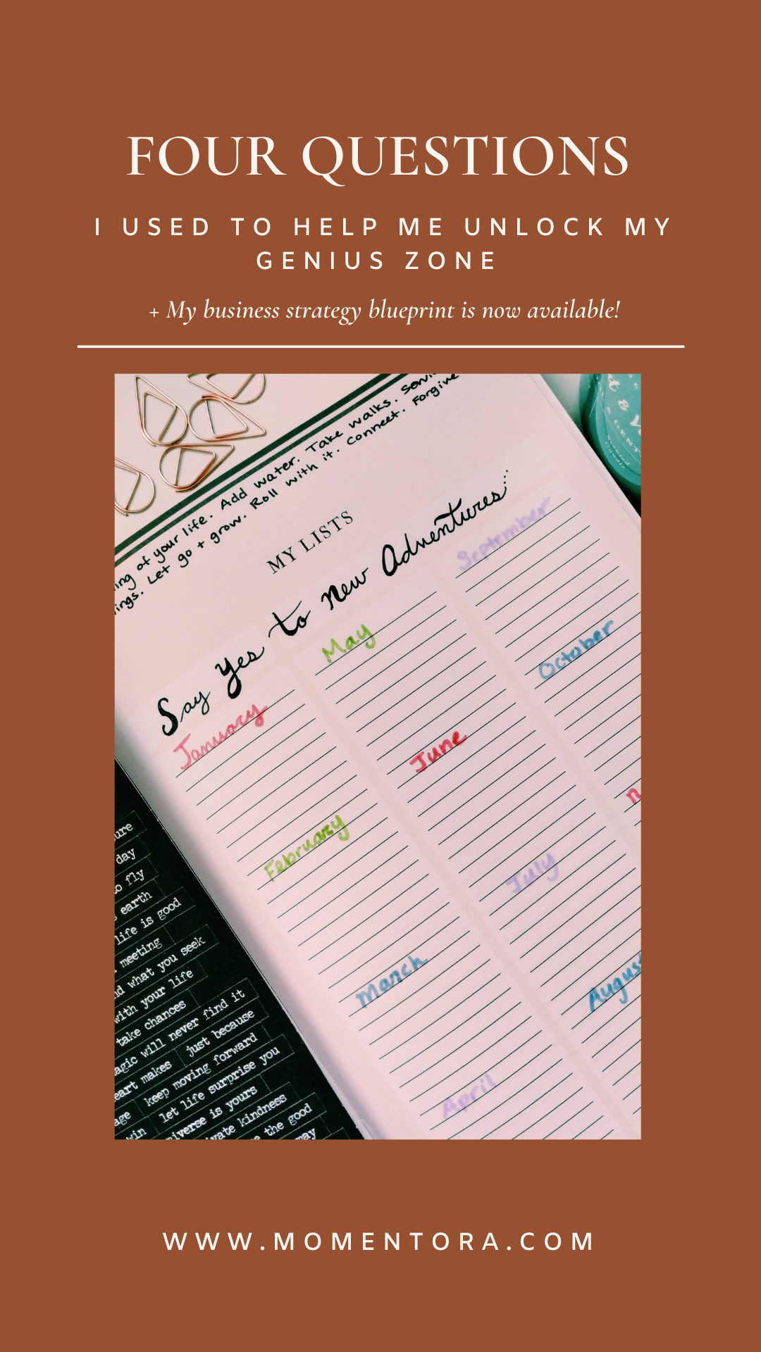 4 Questions I used to help me unlock my “genius zone” — Momentora by Asma