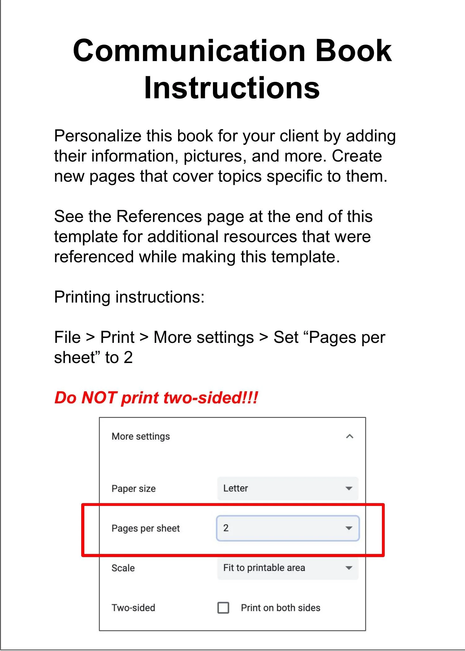 Communication Notebook — Austin Speech Labs