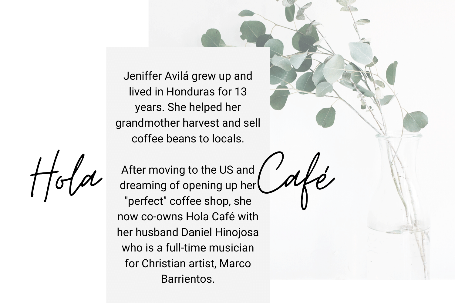 About — Hola Café