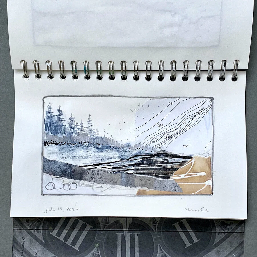 Make small and satisfying landscape collages — Nicole Warrington