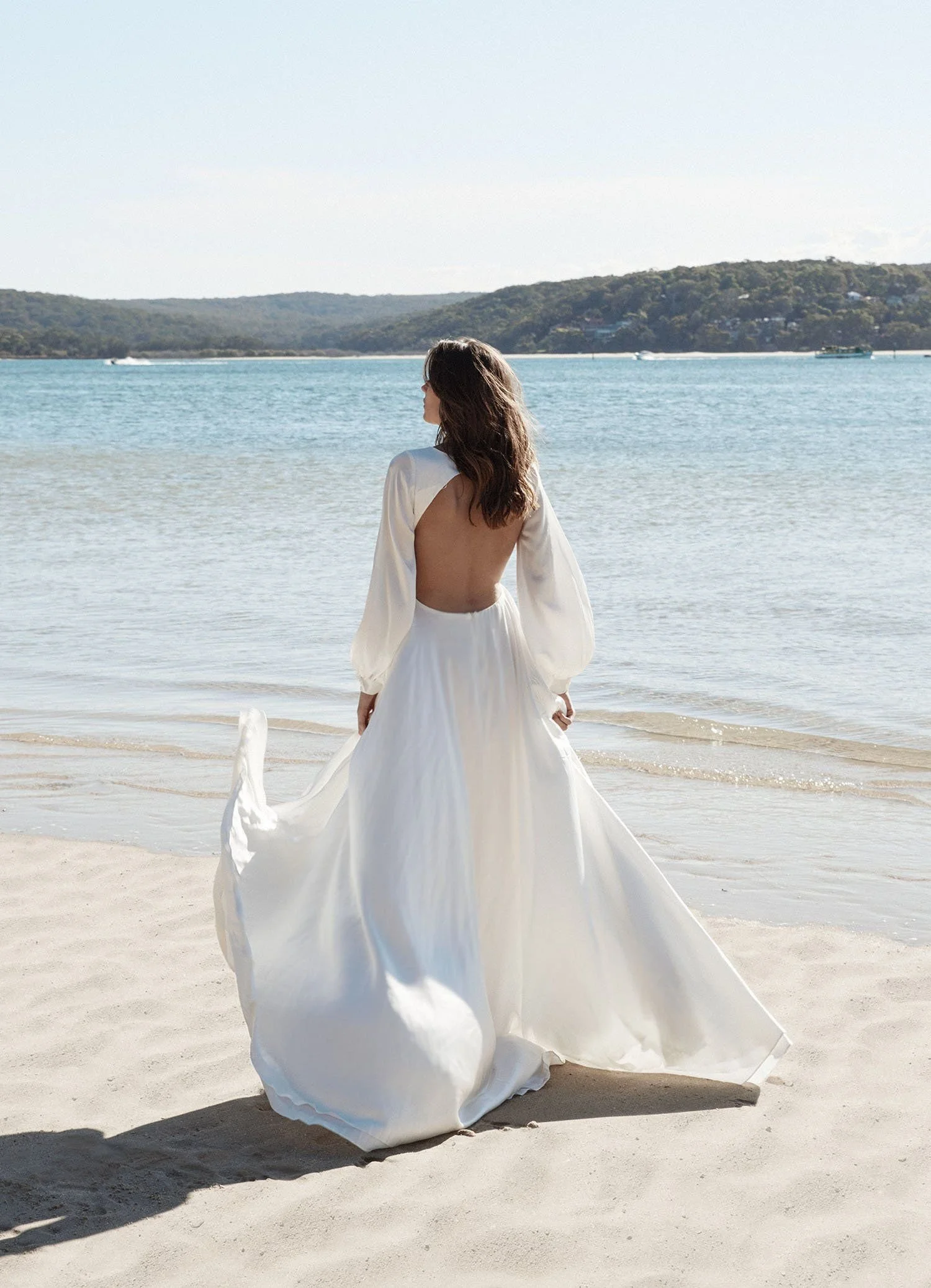 Oceans by And For Love – Silk Wedding Dress with Sleeves | Union Bridal