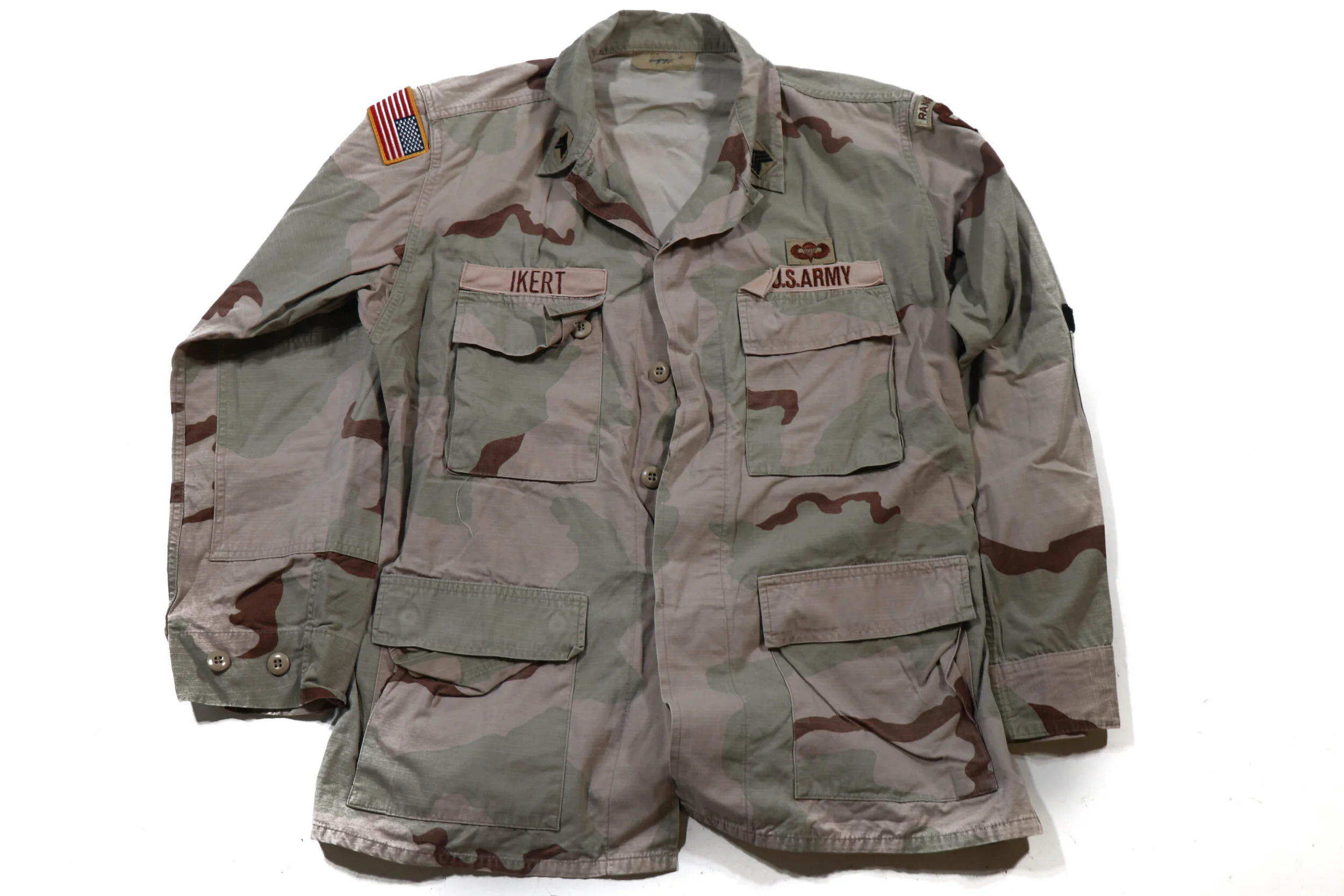 US Army DCU 36th ID Jacket Modified with IR TABS — Iraqi Militaria