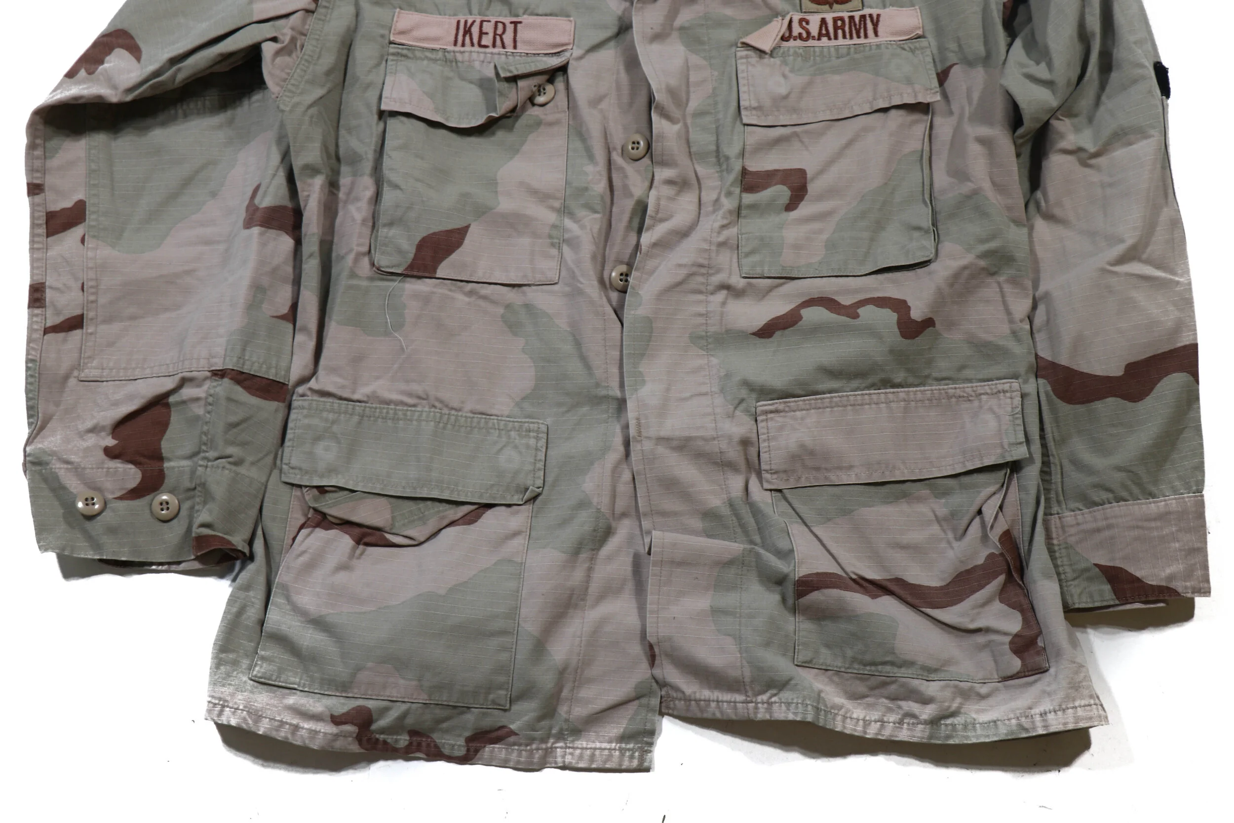 US Army DCU 36th ID Jacket Modified with IR TABS — Iraqi Militaria