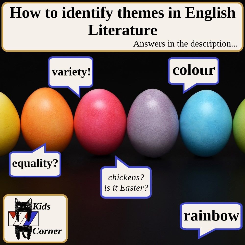 How to identify a theme in English Literature |Kids Corner| — Wright ...