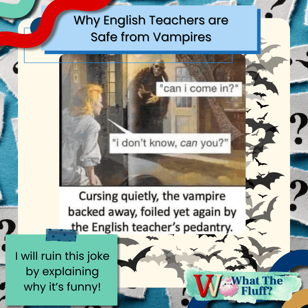 Why English Teachers are Safe from Vampires |What The Fluff Wednesday ...