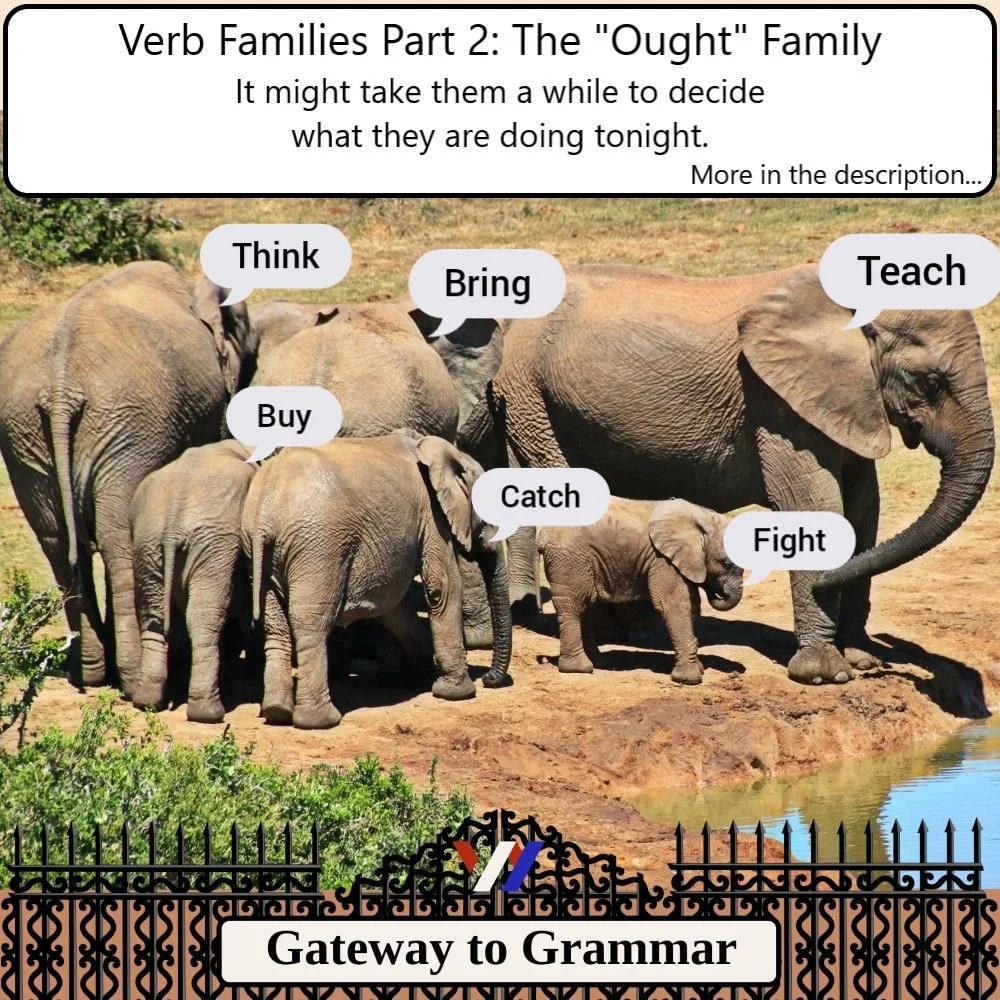Gateway to Grammar: Verb Families pt.2 The “Ought” Family — Wright English