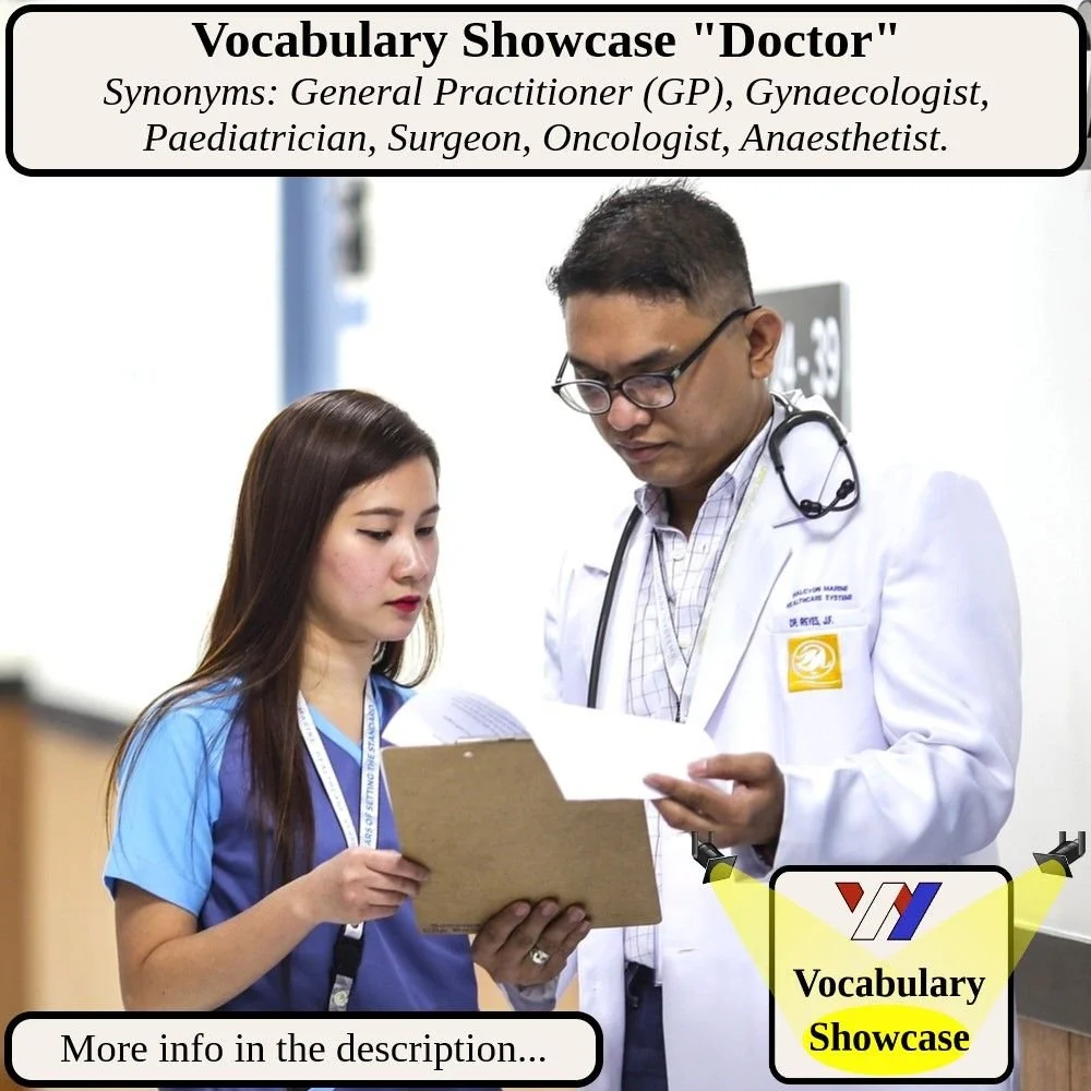 Different types of Doctor in English |Vocabulary Showcase| — Wright English