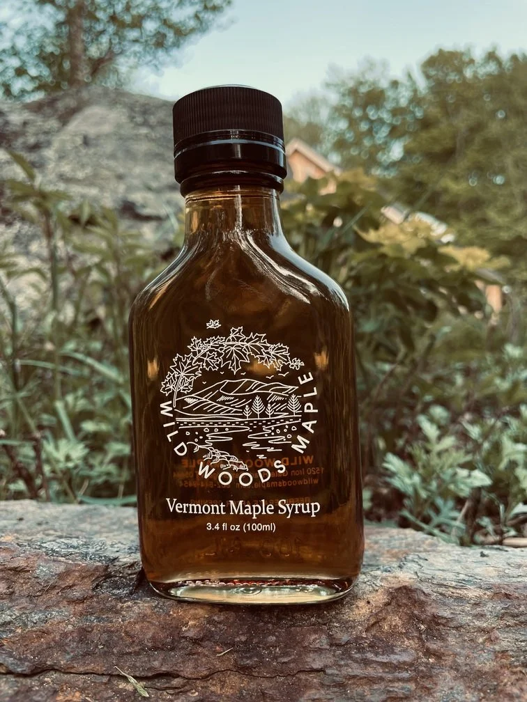 100ml Glass Flask of Vermont Maple Syrup. | Wild Woods Maple | Real ...