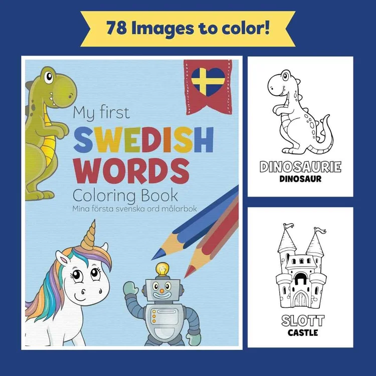 The Swedish Alphabet Colouring Book PDF and Paperback — Swenglish Life