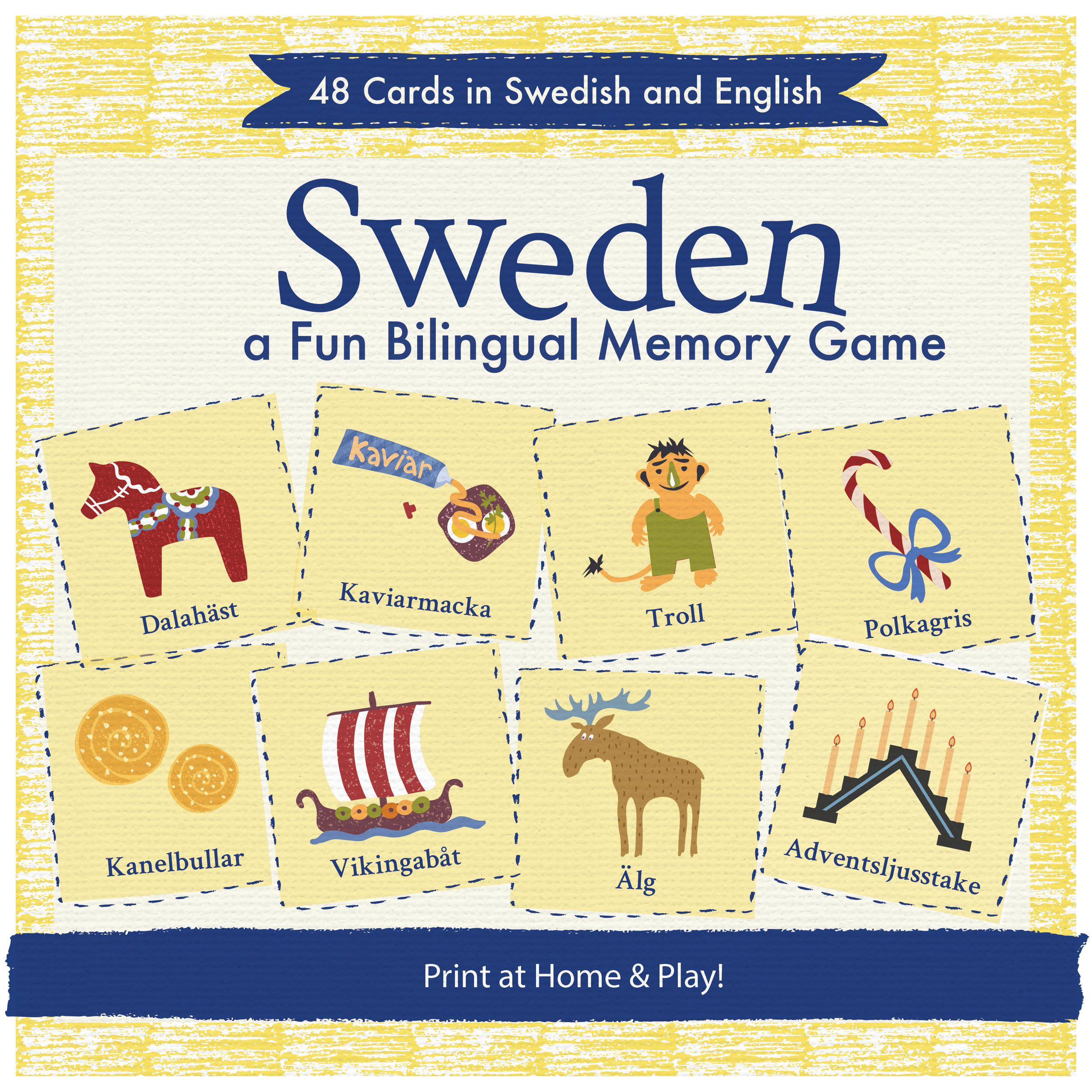 Swedish Games For Kids: Printable Sweden Dominoes — Swenglish Life