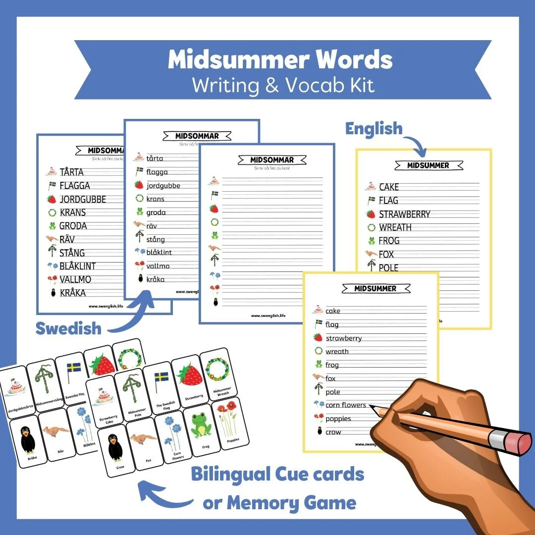 Swedish Midsummer Flip Book: a Fun Project for Kids: PDF — Swenglish Life