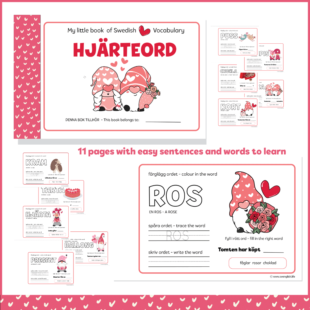 Swedish Verbs Activity and Vocab Kit PDF (ages 4+) — Swenglish Life