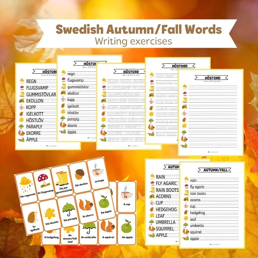 Swedish Spring Words and Language Activity Bundle PDF — Swenglish Life
