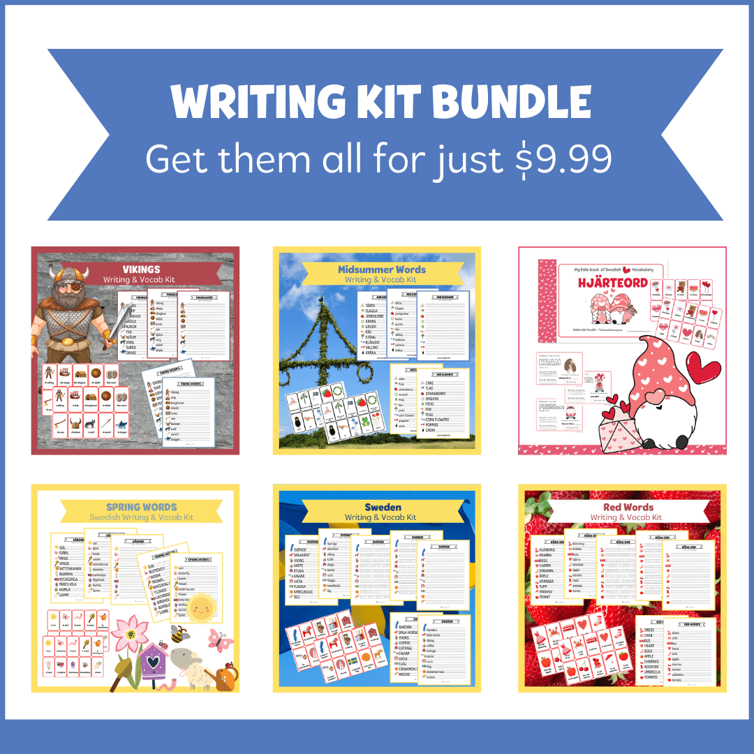 Swedish Spring Words and Language Activity Bundle PDF — Swenglish Life