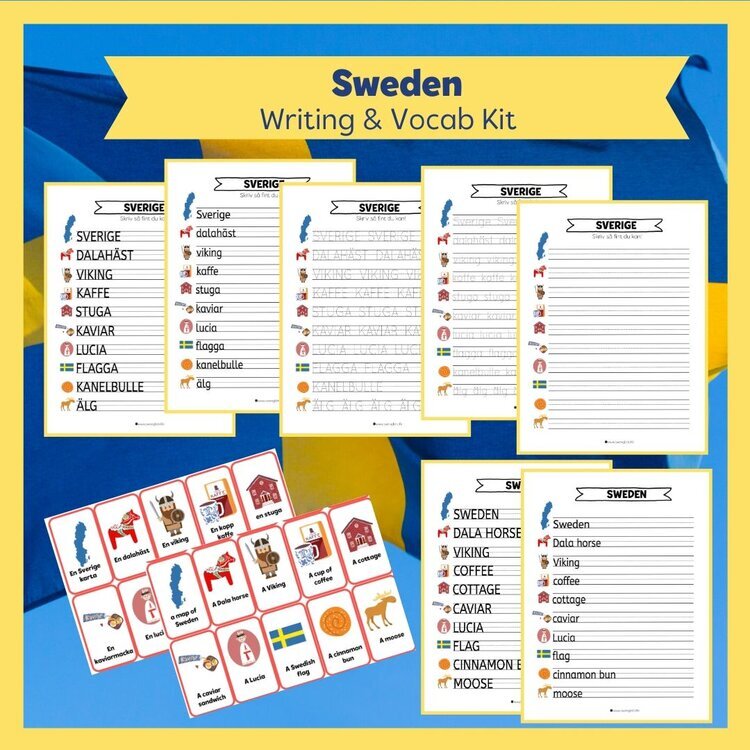 Swedish Valentine's Day Vocab and Writing Fun - Alla Hjärtans Dag ...