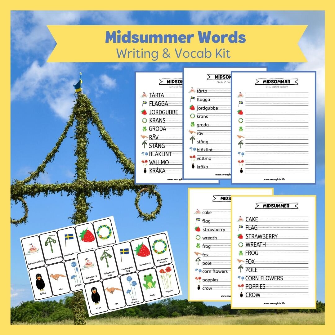 Swedish Spring Words and Language Activity Bundle PDF — Swenglish Life