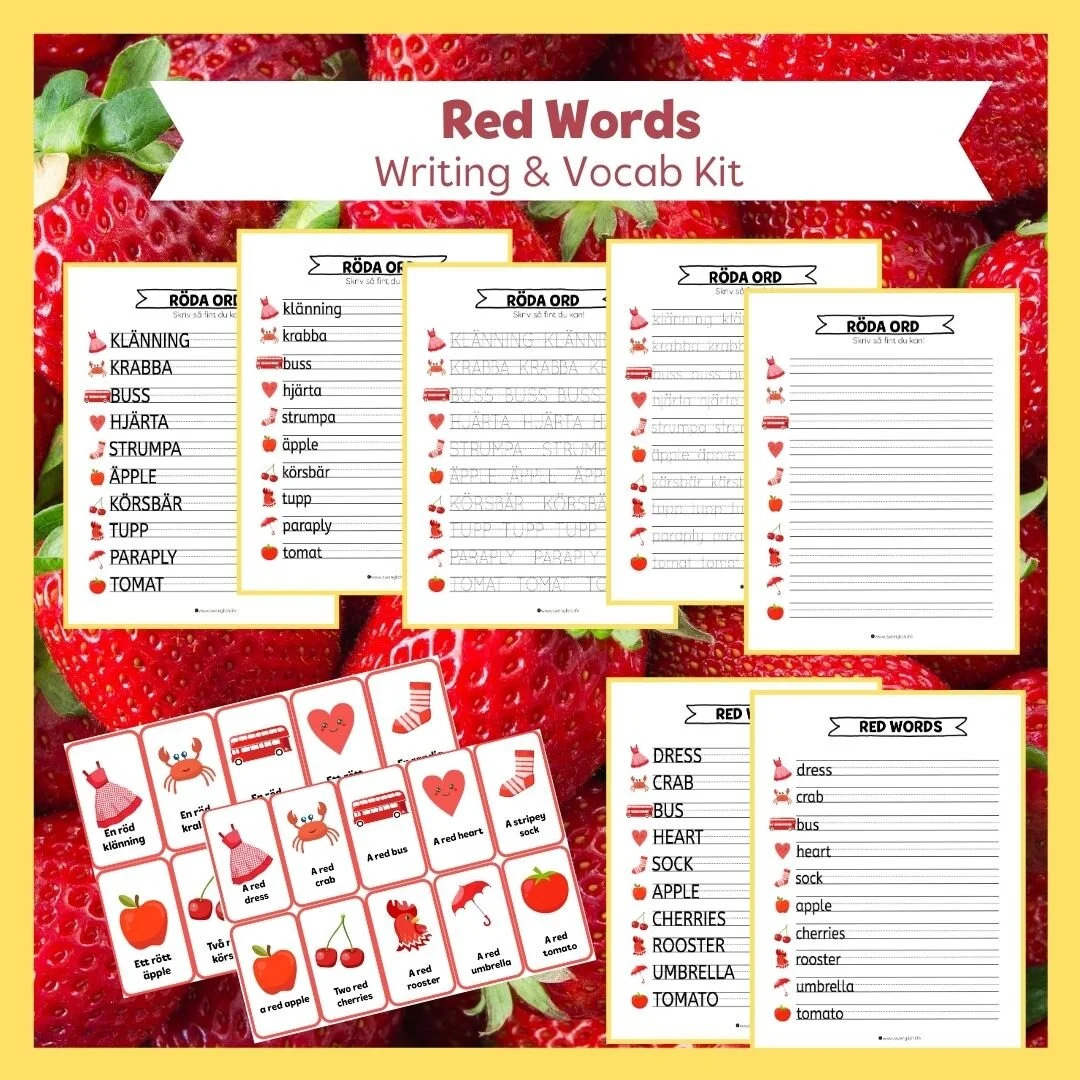 Swedish Spring Words and Language Activity Bundle PDF — Swenglish Life